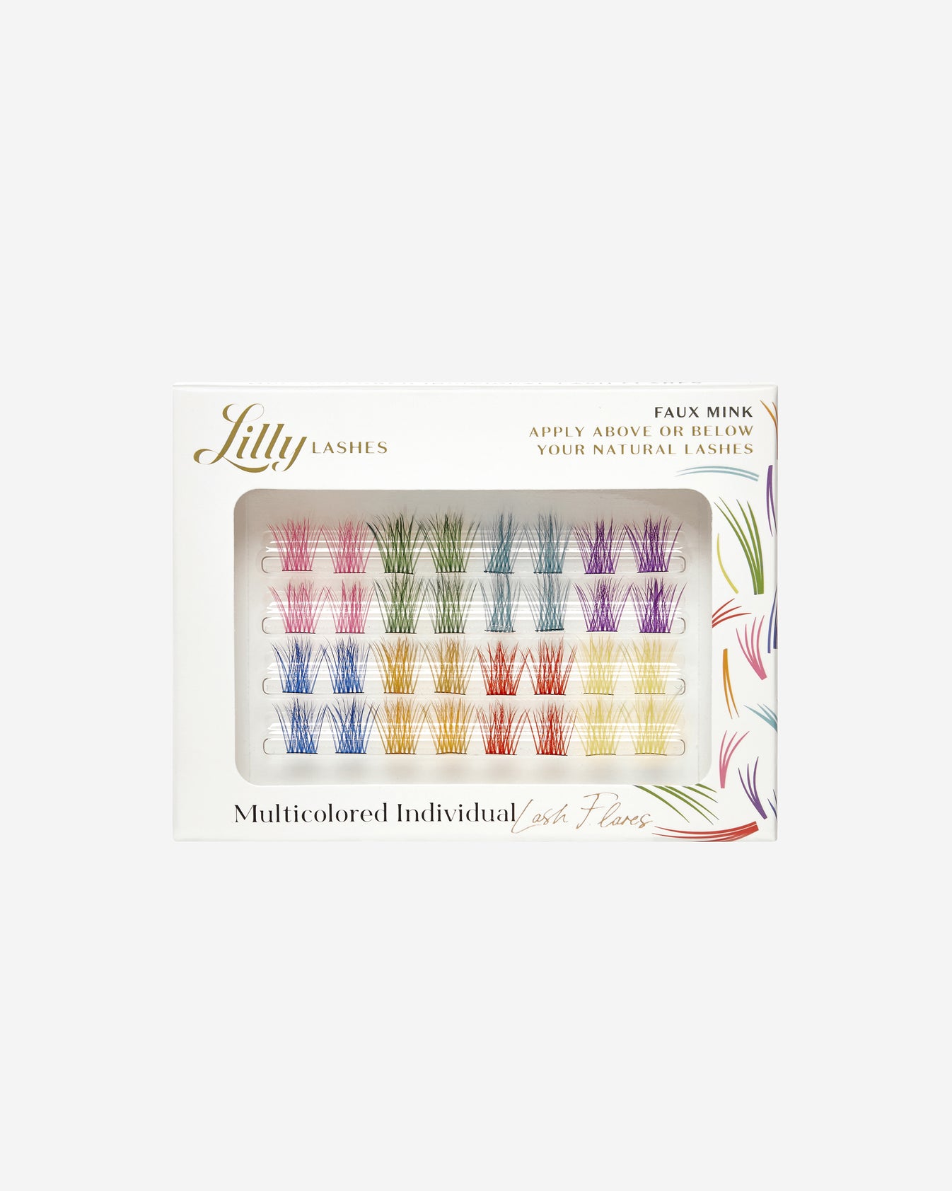 Multicolored Individual Flares – Lilly Lashes