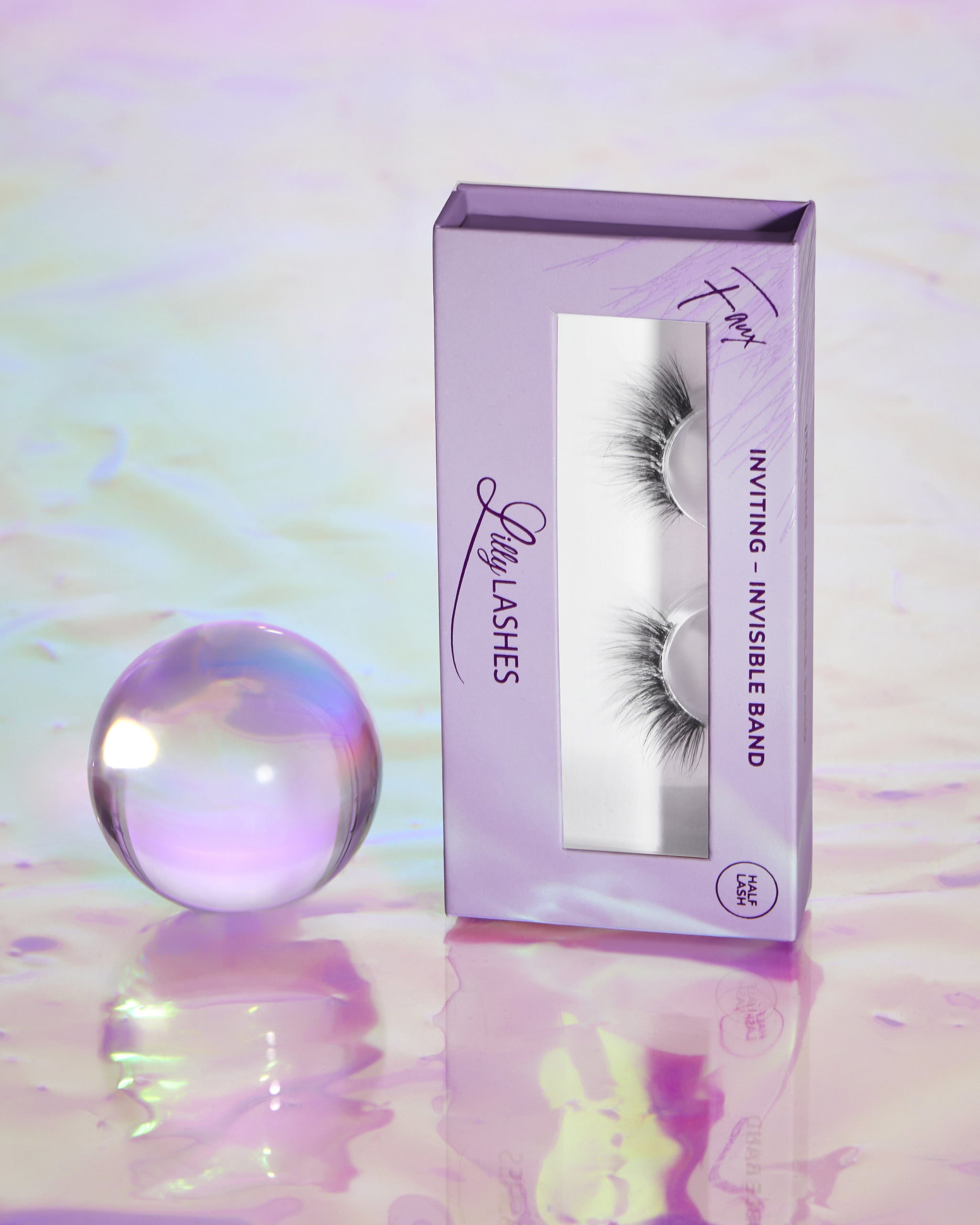 Inviting Half Lash | Sheer Invisible Band Eyelashes | Lilly Lashes
